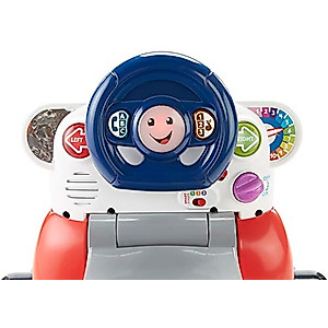 Fisher-Price Laugh & Learn 3-In-1 Smart Car, Baby Walker & Toddler Ride-On Toy with Smart Stages Learning Content for Ages 9+ Months