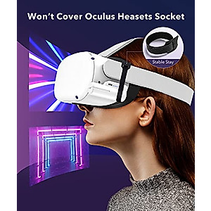 5000mah Battery Pack fit for Meta Oculus Quest 2 & Elite Head Strap, Lightweight Portable VR Power Charger Battery Extender Rechargeable Meta Accessories for 3 Hours Extended Playtime