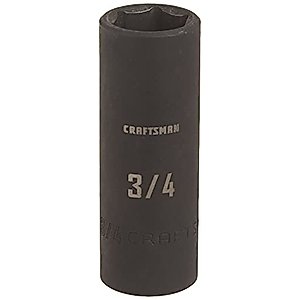 CRAFTSMAN Deep Impact Socket, SAE, 1/2-Inch Drive, 3/4-Inch (CMMT16061)