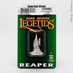 Reaper Miniatures: 03960 - Oman Ruul, Wizard Dark Heaven Legends Fantasy Metal Miniature