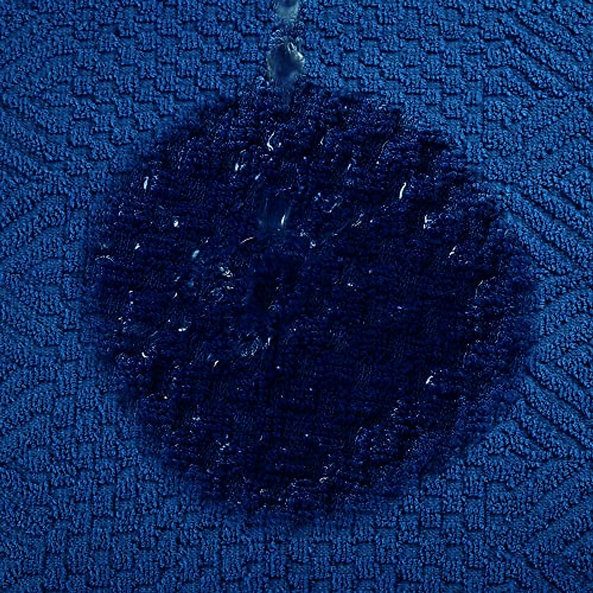 Oakias Kitchen Towels Blue (12 Pack, 16 x 26 Inches) – Cotton Kitchen Hand Towels – 450 GSM – Highly Absorbent & Quick Drying Dish Towels – Big Pop Weave