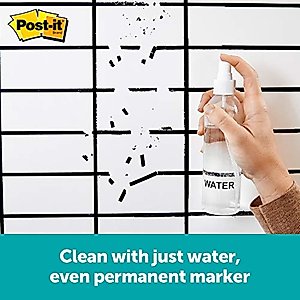 Post-it Flex Write Surface Sheets, 2 Pack, 9.1 x 9.1 in, Instant Whiteboard, Use Dry Erase and Permanent Markers (FWS-Sheets-2PK)