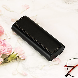 Vemiss Hard Shell Eyeglasses Case Lightweight Portable Case for Women,Men (Z-Black)