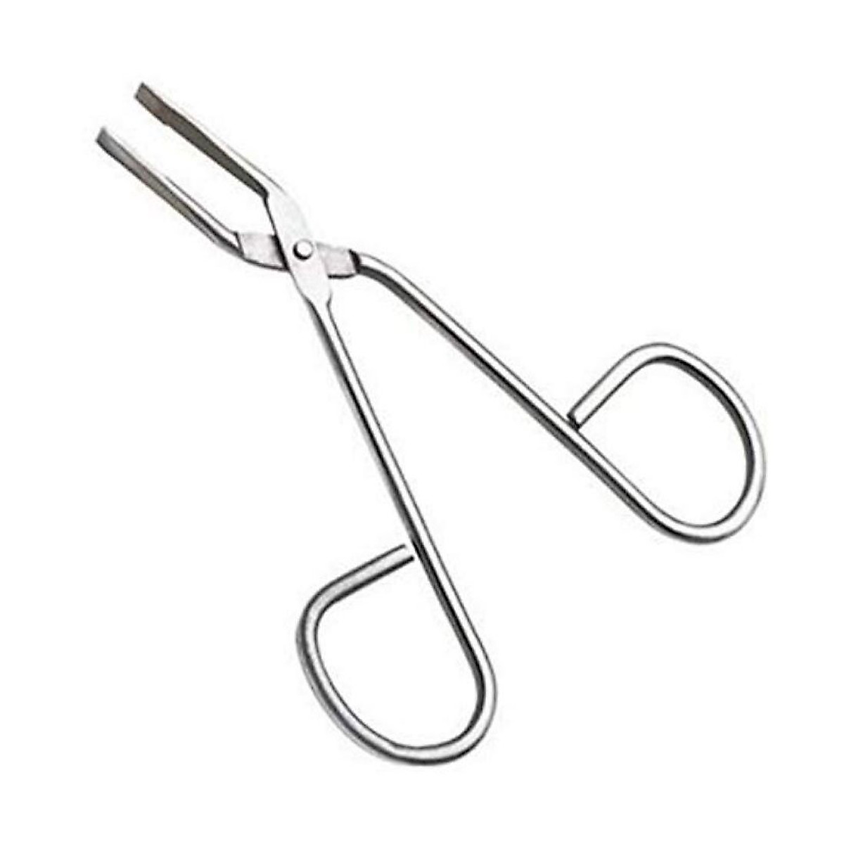 Stainless Steel Professional Eyebrow Tweezers with Scissor Handle Straight Tweezers Tip Personal Daily Beauty Care Tools Trimming Nose Hair Plucker Clip Nipper