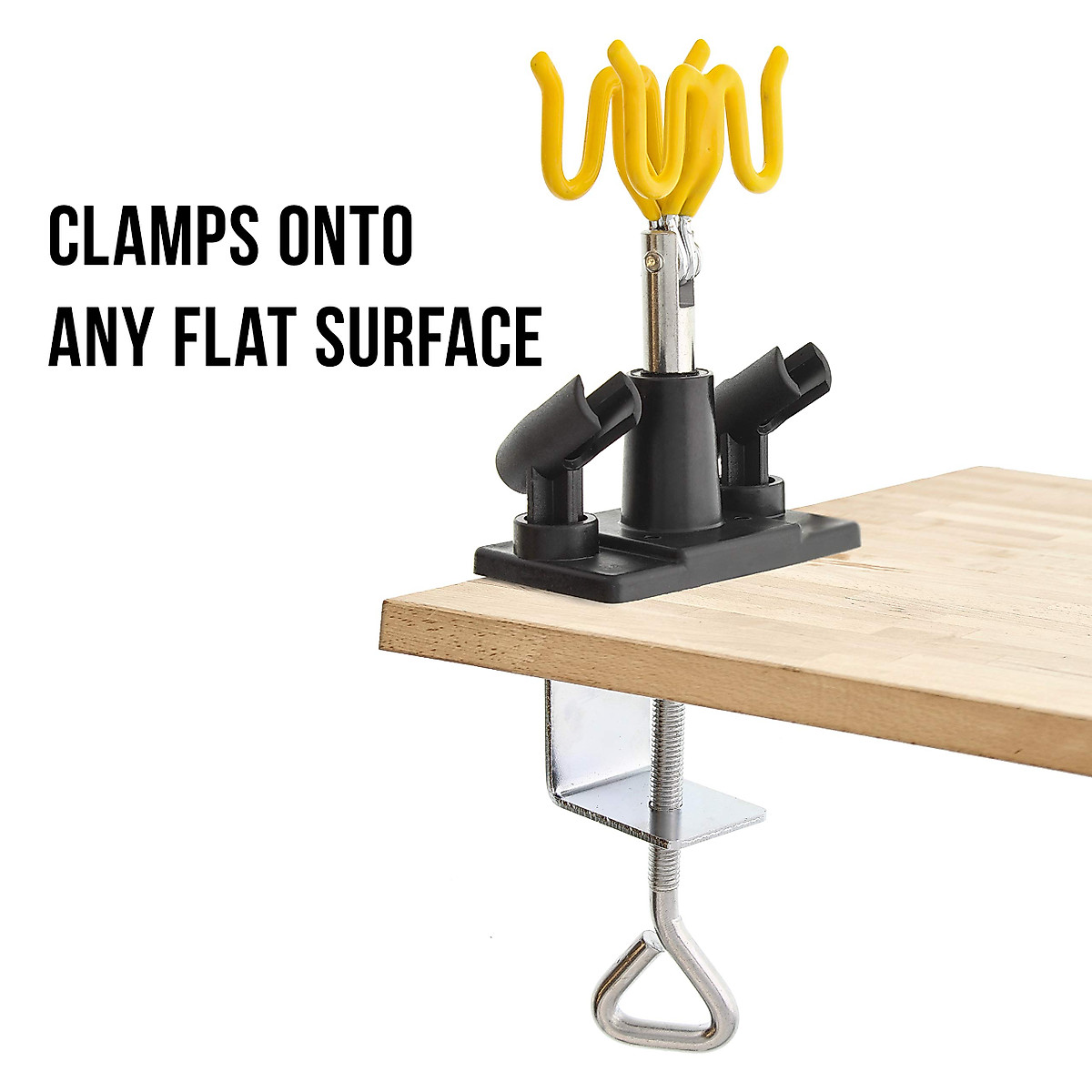 Master Airbrush® Brand Universal Clamp-on Airbrush Holder. Holds up to 4 Airbrushes and All Brands, Master, Iwata, Paasche, Badger, Grex and Generics