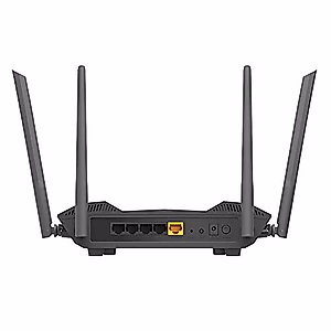 D-Link EXO WiFi 6 Router AX1500 MU-MIMO Voice Control Dual Band Gigabit Gaming Internet Network High Speed Performance WP3 (DIR-X1560-US), Black