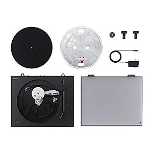 Sony PS-LX310BT Belt Drive Turntable: Fully Automatic Wireless Vinyl Record Player with Bluetooth and USB Output Black