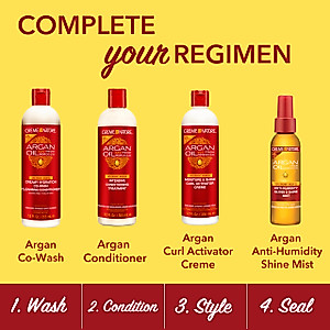 Creme of Nature, Argan Oil Moisture & Shine Curl Activator Crème, Argan Oil of Morocco, 12 Fl Oz