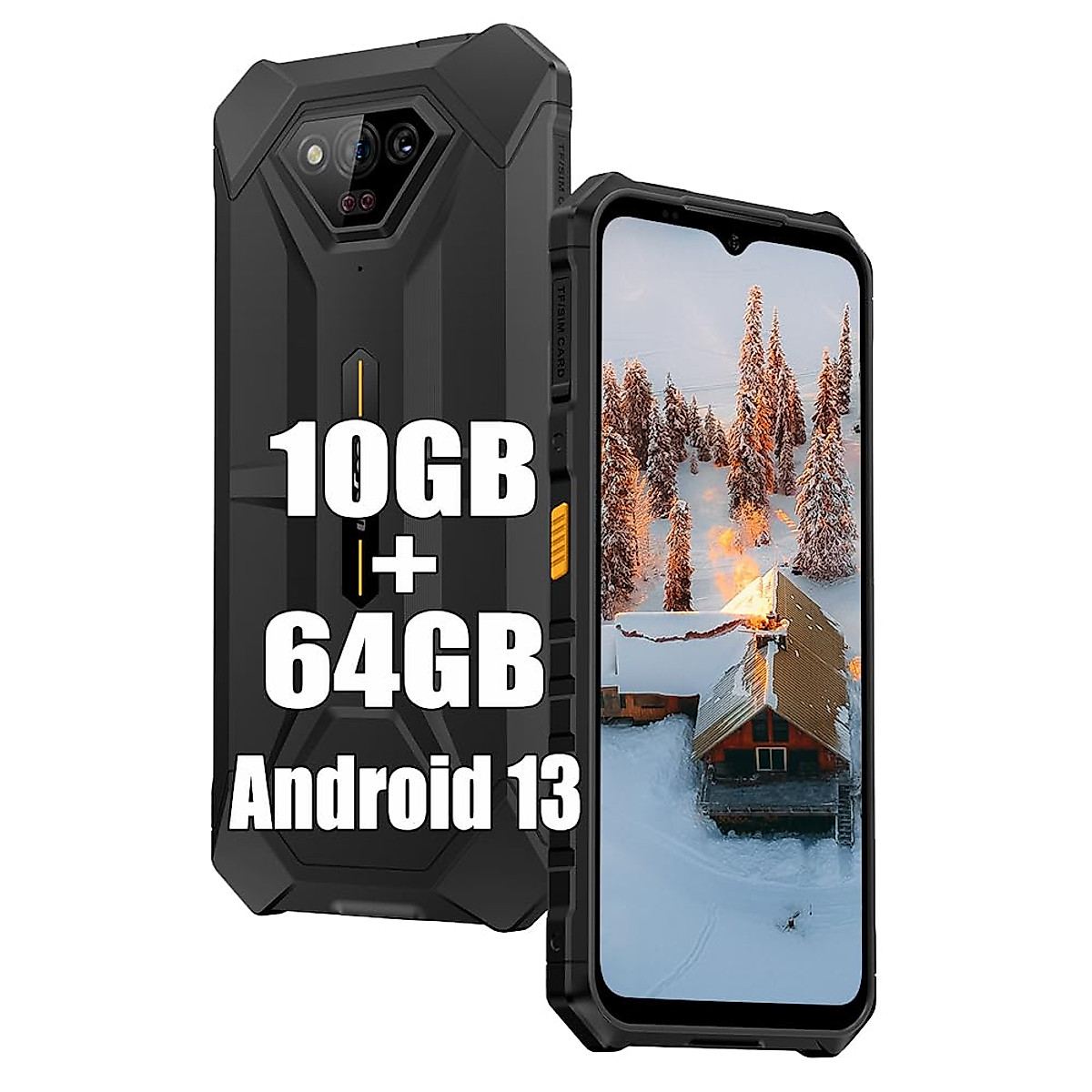Ulefone Rugged Smartphone Unlocked Armor X8 2022 (4GB+ 64GB) Android 11 Octa-core Mobile Phone, 13MP Four Camera 5.7 inch HD+ Screen 5080mAh Battery, Dual SIM Waterproof Smartphones Unlocked for US