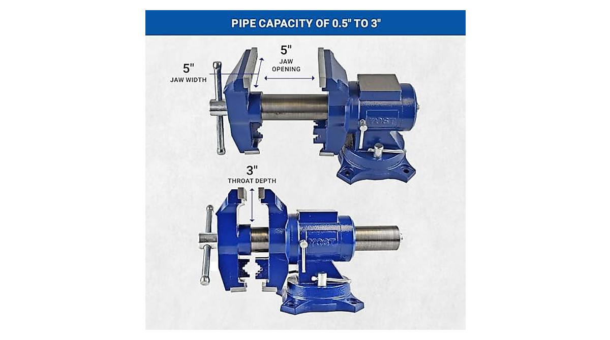 Yost Vises 750-E Multi-Jaw Rotating Vise – Secure & Versatile