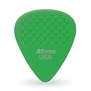 D'Addario DuraGrip Guitar Picks - Guitar Accessories - Grip Stamped - Guitar Picks with Grip for Acoustic Guitar, Electric Guitar, Bass Guitar - 10-pack, 0.85mm-Medium