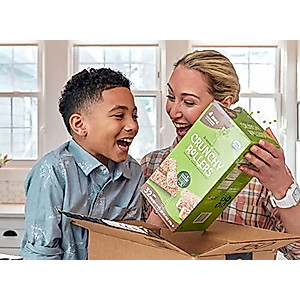 Friendly Grains - Crunchy Rollers - Organic Rice Healthy Snack Crispy Puffed Rice Rolls for Adults and Kids - Original Brown Rice (16 packs of 2)