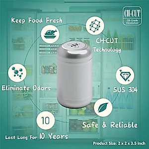 Magic Capsule-2024 NEW Upgrade-Refrigerator Deodorizer, Lasts for 10 Years, Odor Eliminator, Fridge Deodorizer, Beats Baking Soda and Bamboo Charcoal Air Purifying Bags