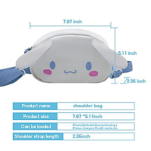 SYWHHA Kawaii Bag Cute Cartoon Wallet Anime Shoulder Bag Adjustable Shoulder Strap Girls Birthday Gifts