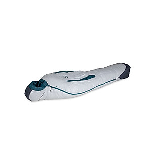 Nemo Kayu | Women's 15 Degree Down Sleeping Bag, Aluminum/Lagoon, Regular