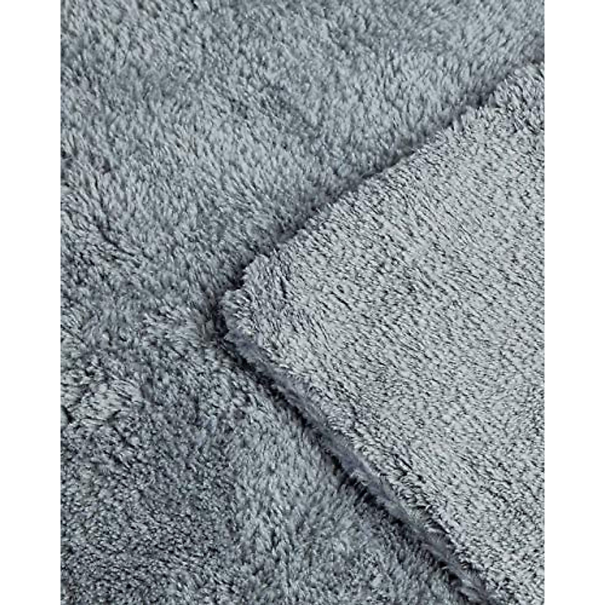 Adam's Borderless Grey Edgeless Microfiber Towel - Premium Quality 480gsm, 16 x 16 inches Plush Microfiber - Delicate Touch for The Most Delicate Surfaces (12 Pack)