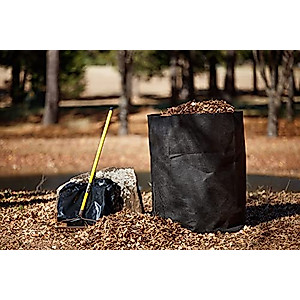 Smart Pot 12125 Sak Fabric Composting Container with Plastic Fitted Cover, Black