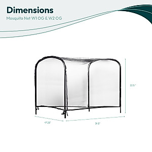WONDERFOLD Mosquito Net for Stroller Wagon Featuring Easy Access Zippered Entrance with Quick and Easy Install and Protection from All Types of Insects (Fits Only W1 & W2)