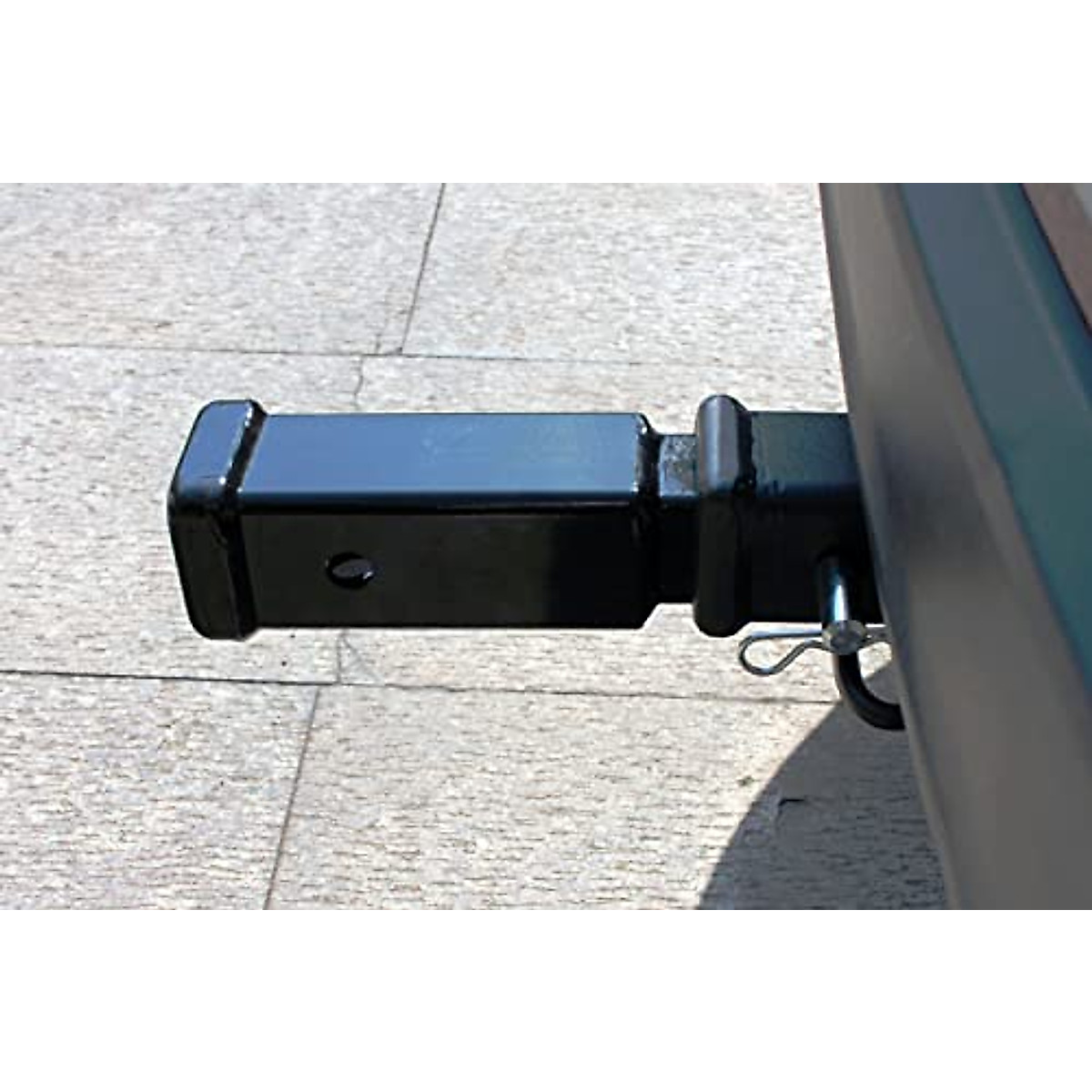 X-Haibei 1-1/4" to 2" Trailer Hitch Receiver Adapter, 7 Inch Extension Length, 350 Lbs Tongue Weight, 1 pcs 5/8 inch Hitch Pin