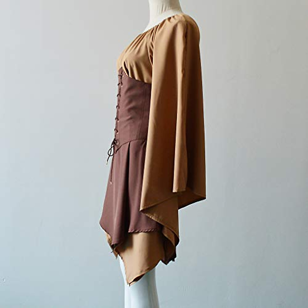 Aline Sundress Halloween Women M Cosplay Costumes Gothic Retro Long Sleeve Corset Dress Swing Dress Short Black