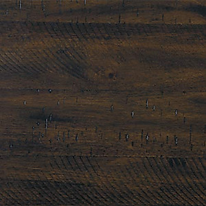 Signature Design by Ashley Rokane Urban Farmhouse Counter Height Dining Room Table Set with 3 Bar Stools, Brown