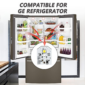 WISINY WR55X11132 Refrigerator LED Light for GE WR55X25754 Refrigerator Light Board,No Cover Only LED PCB Board Replace WR55X30602 WR55X26486 PS4704284 3033142 EAP12172918