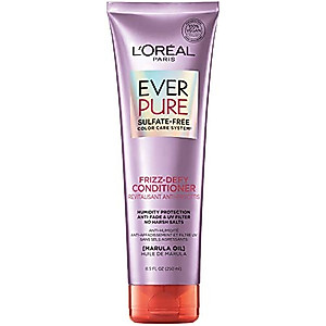 L'Oreal Paris EverPure Sulfate Free Frizz-Defy Conditioner, with Marula Oil, 8.5 Fl; Oz (Packaging May Vary)