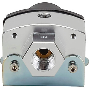 Speedway Motors Fuel Pressure Regulator, 5-12 PSI, Non-Return Style, CNC Lightweight Billet Aluminum, Universal Fit - Consistent and Reliable Performance