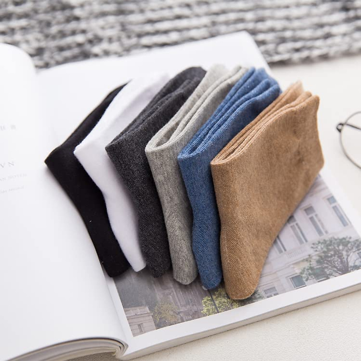 tosofy 6 Pairs Running Athletic Ankle Socks For Women and Men Soft Cotton Crew Socks Thin Quarter Socks Casual