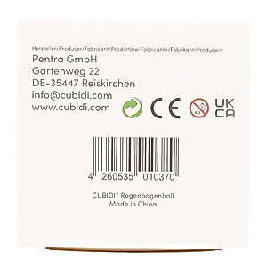 CUBIDI® Original Rainbow Puzzle Ball I Brain Teasers for Kids Ages 6-10 I for Boys and Girls 6+ Years I Travel Toy for Children | Fidget Ball Magic Ball