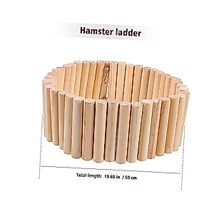 iplusmile Hamster Swing Dwarf Hamster Hideout Toys Bendable Bridge Hamster Rat Toys Hamster Wooden Bridge Climbing Toys Rocking Toy Bendable Toys Rat Ladder Wooden Arch Bridge Small Animals