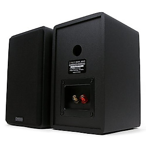 Micca MB42X Advanced Bookshelf Speakers for Home Theater Surround Sound, Stereo, and Passive Near Field Monitor, 2-Way (Black, Pair)