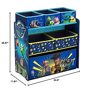 Disney/Pixar Toy Story 4 6 Bin Design and Store Toy Organizer by Delta Children