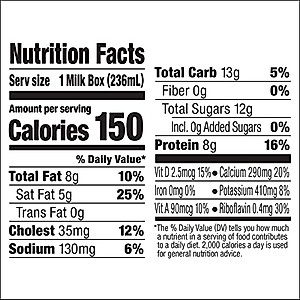 Horizon Organic Shelf-Stable Whole Milk Boxes, 8 oz., 12 Pack