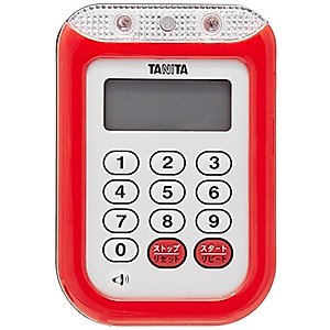 EBM Tanita TD-377 Waterproof Loud Timer, Red
