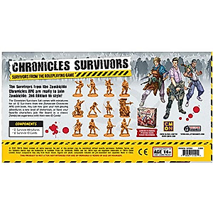 CMON Zombicide 2nd Edition Chronicles Survivor Set - Expand Your Survivor Roster with 12 Unique, Highly-Detailed Miniatures! Cooperative Strategy Game, Ages 14+, 1-6 Players, 1 Hour Playtime, Made
