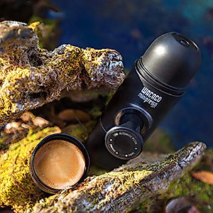 WACACO Minipresso NS, Portable Espresso Machine, Compatible Nespresso Original Capsules and Compatibles, Travel Coffee Maker, Manually Operated from Piston Action