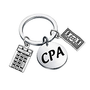 Gzrlyf CPA Keychain CPA Gifts Certified Public Accountant Gifts Coworker Employee Appreciation Gifts (Keychain)