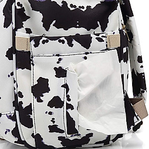fengchensety Cow Spots Print Diaper Bag Backpack Maternity Baby Changing Bag Backpacks