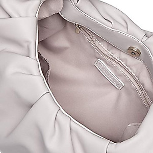 The Drop Women's Janelle Gathered Shoulder Bag, Ice Grey, One Size