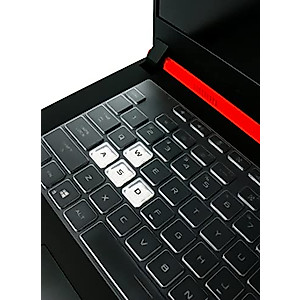 TPU Keyboard Skin Compatible for 17.3" ASUS ROG Strix Scar 17 G733 G733PZ G733PY G733ZX G733ZS G733ZW G733QSA G733ZM, ASUS ROG Strix Scar 17 SE G733CX, ASUS ROG Strix G17 G713QR G713QE G713RC Series