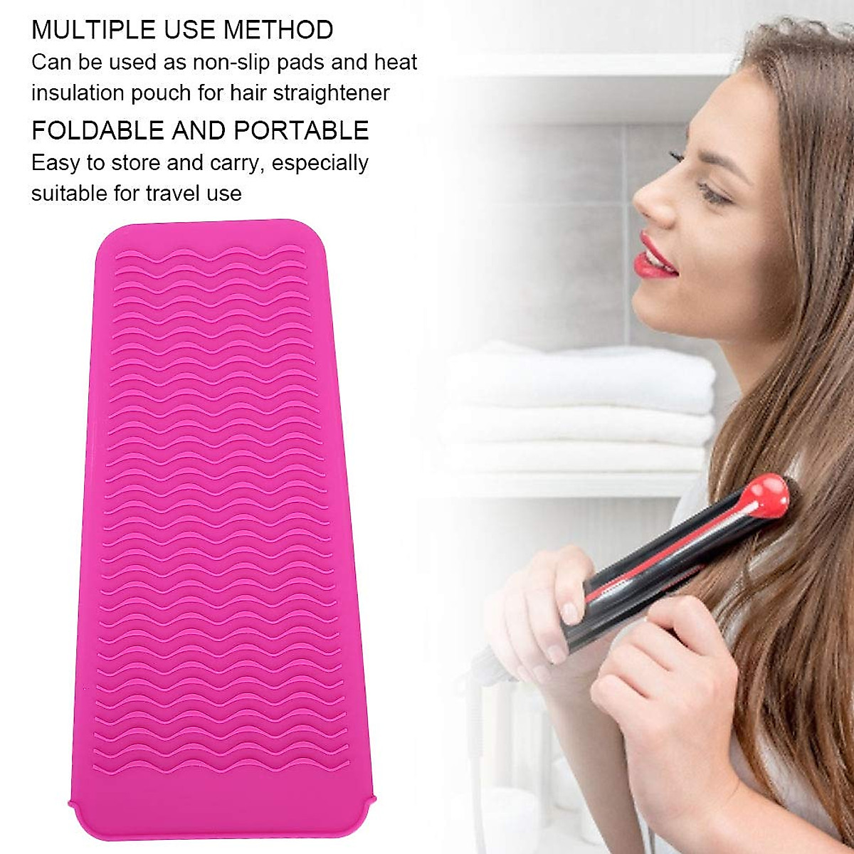 Silicone Hair Straightener Heat Resistant Cover Hair Hair Curler Heat For Hair Straightener Hair Curler Hair Perms, Relaxers & Texturizers Hair Curler