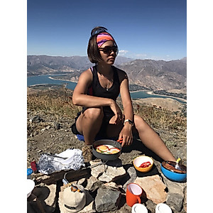 Fire-Maple Feast 2 Camping Cookware Set | Outdoor Cooking Gear Set with Pot, Kettle, Pan, Bowls and Spatula | Premium Construction | Ideal Mess Kit for Backpacking, Hiking, Car Camping and Emergency