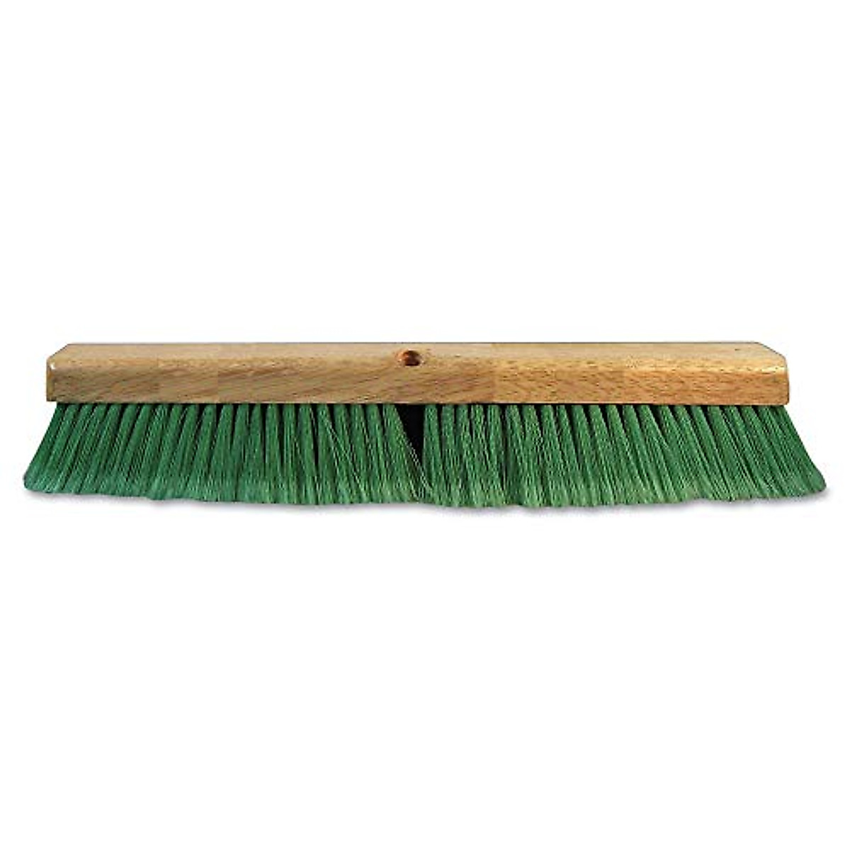 Boardwalk BWK20724 3 in. Flagged Recycled PET Plastic Bristles 24 in. Brush Floor Broom Head - Green
