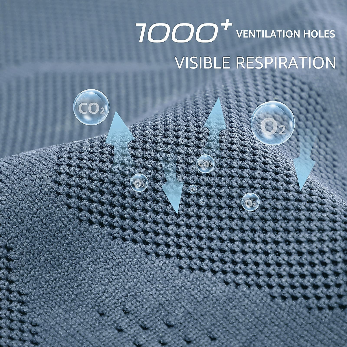 STQ Women's Slip On Walking Shoes Active Cushion Comfortable Tennis Breathable Non Slip Athletic Gym Workout Cross Training Sneakers Denim Blue US 9