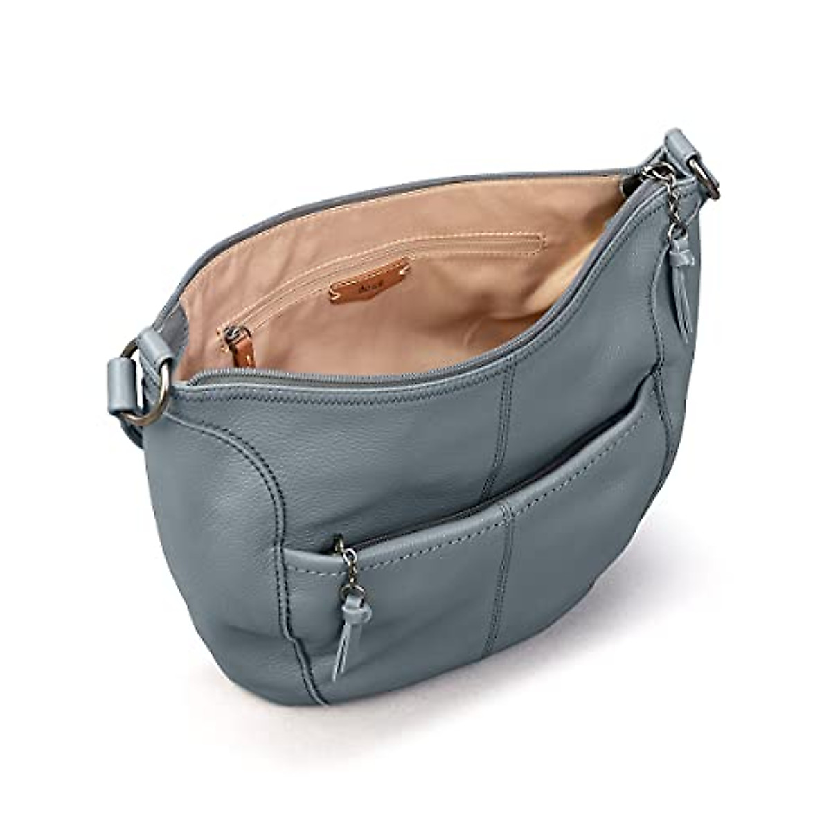 The Sak womens Iris Leather Large Hobo, Dusty Blue Ii, One Size US