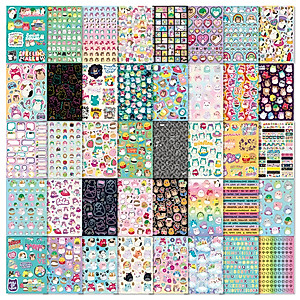 Fashion Angels Squishmallows Sticker Book - Includes 2000+ Squishmallows Stickers & 10 Sticker Collector Pages - Join The Squish Squad - Accessorize Notebooks, Journals - Ages 6 & Up, Multicolor
