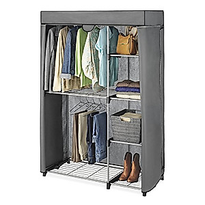 Whitmor Deluxe Utility Closet - 5 Extra Strong Shelves - Removable Cover