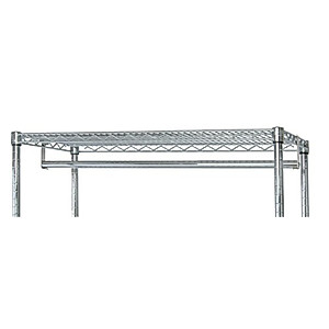 Quantum Storage Systems GR48 Hang Bar for Wire Shelving Units, Chrome Finish, 1" Diameter x 48" Length