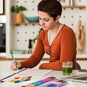 Colored Gel Pens, Lineon 20 Colors Retractable Gel Ink Pens with Grip, Medium Point(0.7mm) Smooth Writing Pens Perfect for Adults and Kids Journal Notebook Planner, Writing in Office and School